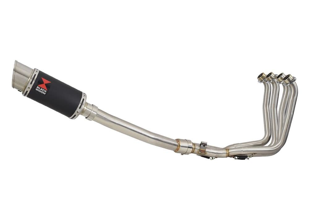 Yamaha YZF R1 98-01 Exhaust System with 200mm Round Black Stainless ...
