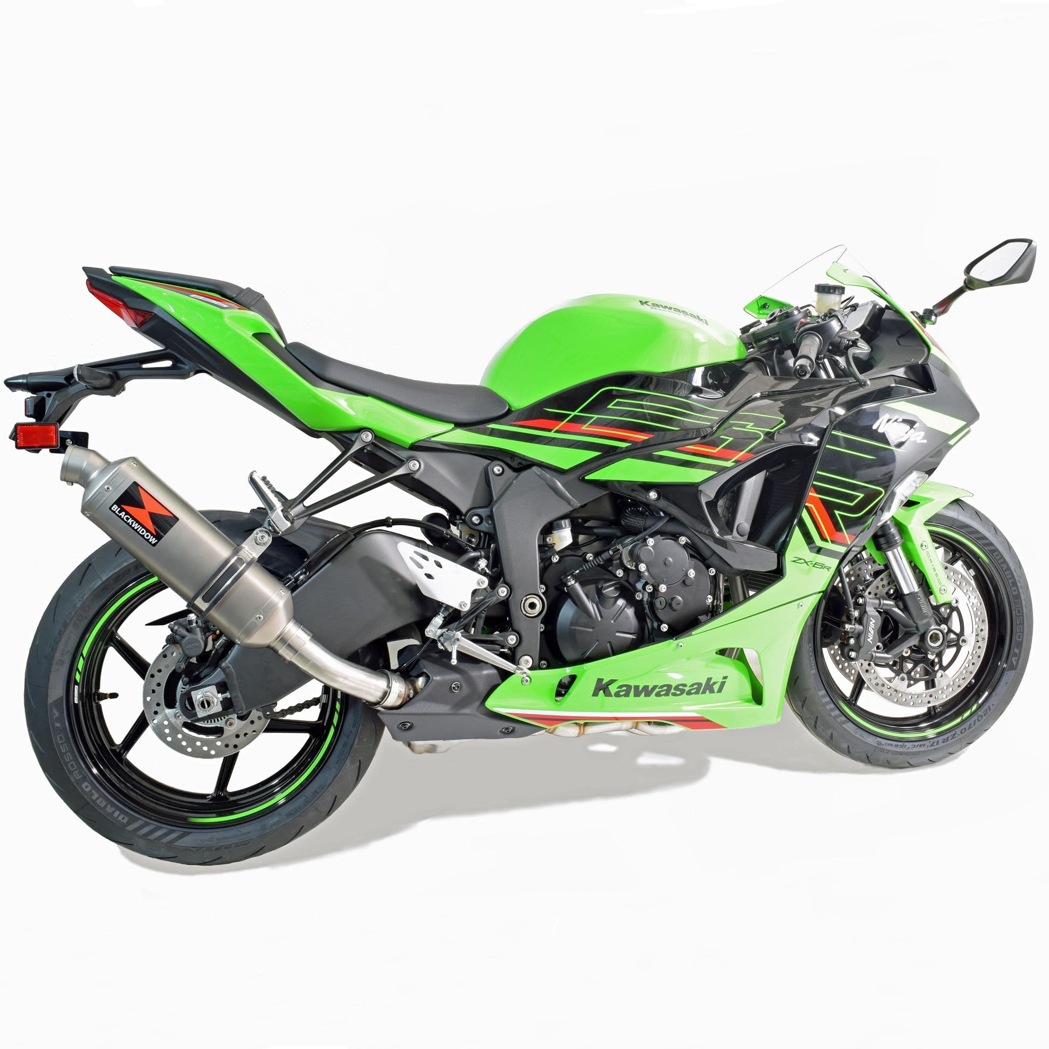 ZX636 ZX6R 2024 - 2025 Exhaust 300mm Hexagonal Stainless Silencer