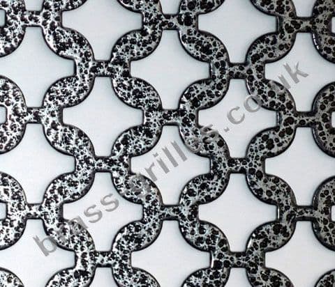 Chain Link Pewter Grille Powder Coated Steel Sheet 660mm x 1000mm x 2mm