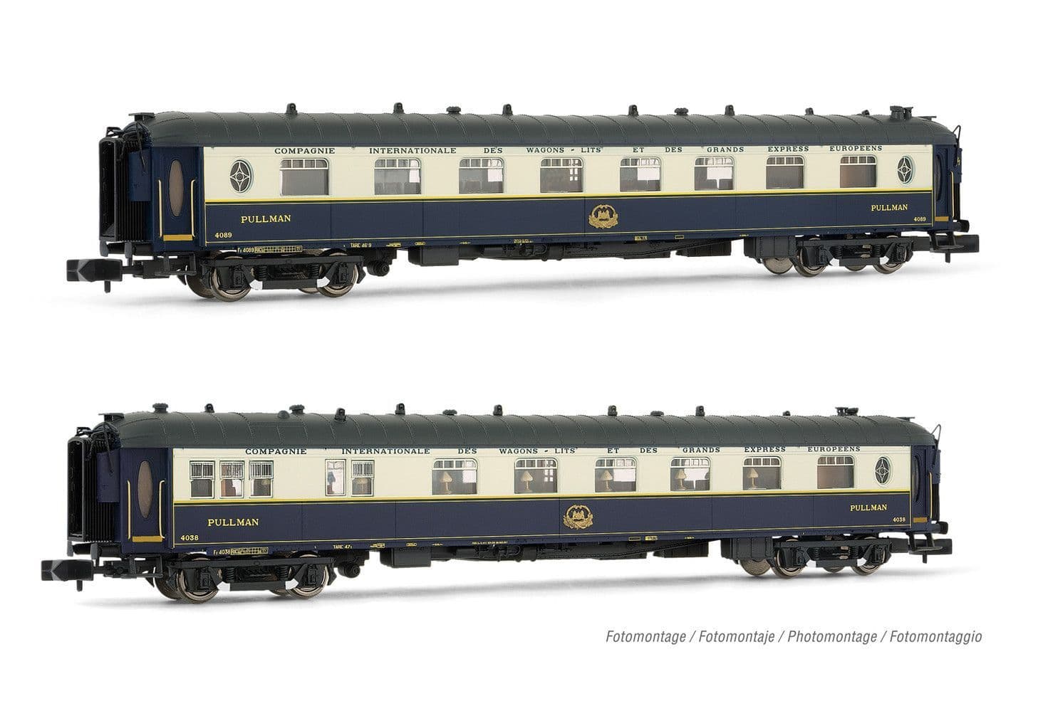Arnold HN4404 N Gauge CIWL Flech D Or Coach Set 2