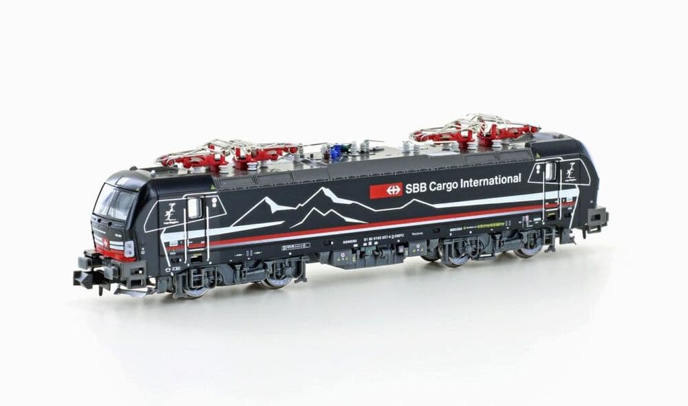 Hobbytrain H30169 N Gauge SBB Cargo International BR 193 657 Shadowpiercer Electric Locomotive