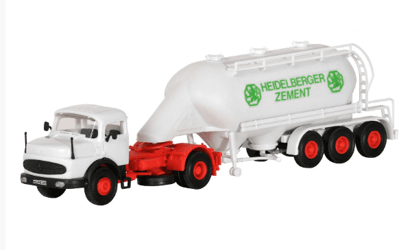 Kibri 14065 H0 Gauge Mercedes SL 337 with Silo Trailer Kit