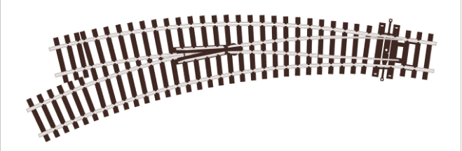 Peco SL-U77 HO/OO Scale STREAMLINE Code 100 Curved Left Hand Small ...