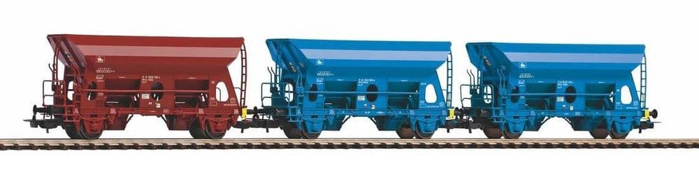 Piko 58377 HO Gauge Expert PRESS Fcs Hopper Wagon Pack 3