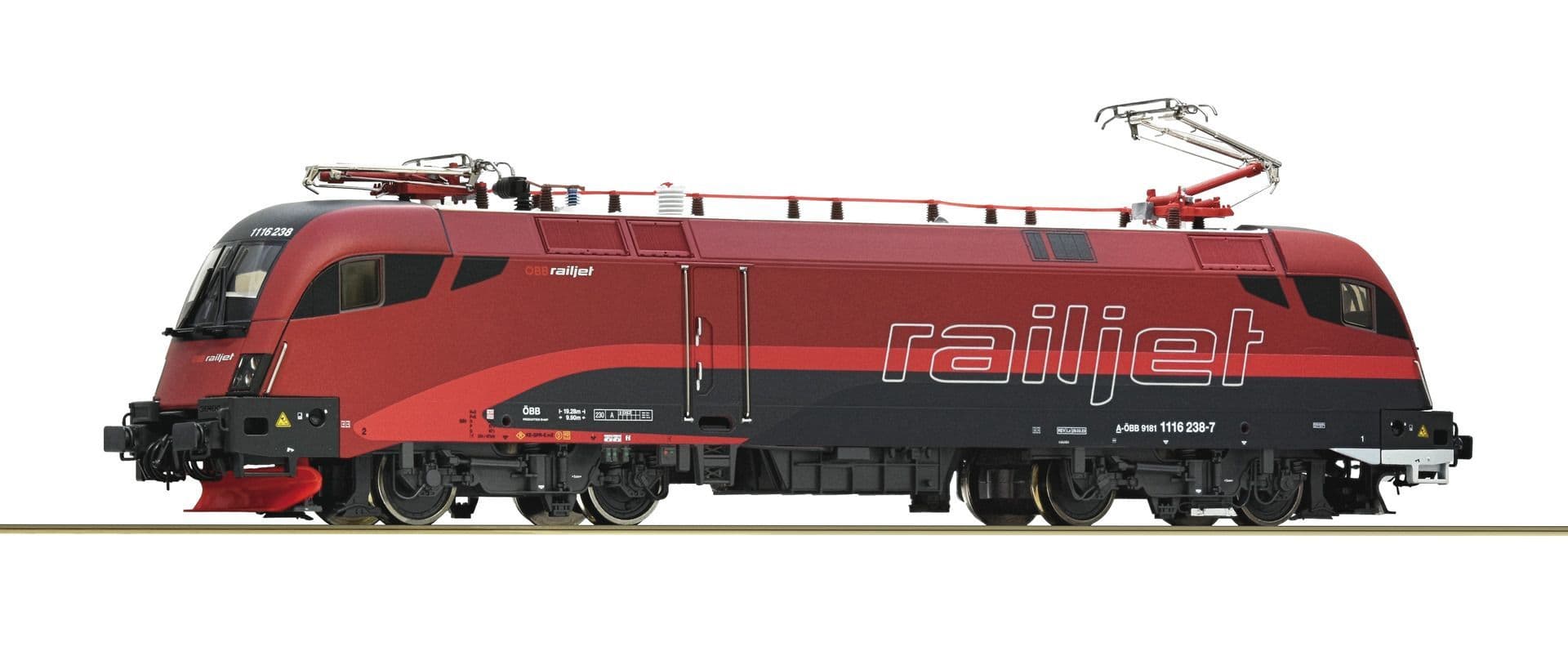 Roco 7510208 HO Gauge ÖBB Railjet Rh1116 238-7 Electric Loco DCC Sound