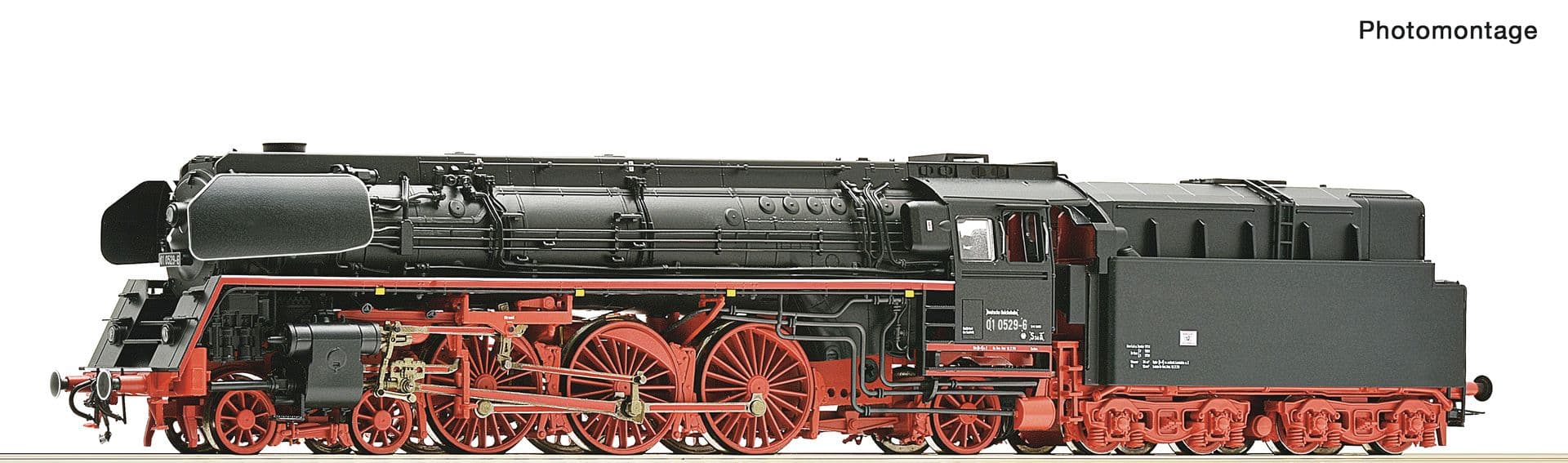 Roco RC7100017 1 87 HO Gauge DR BR01 0529-6 Steam Locomotive IV