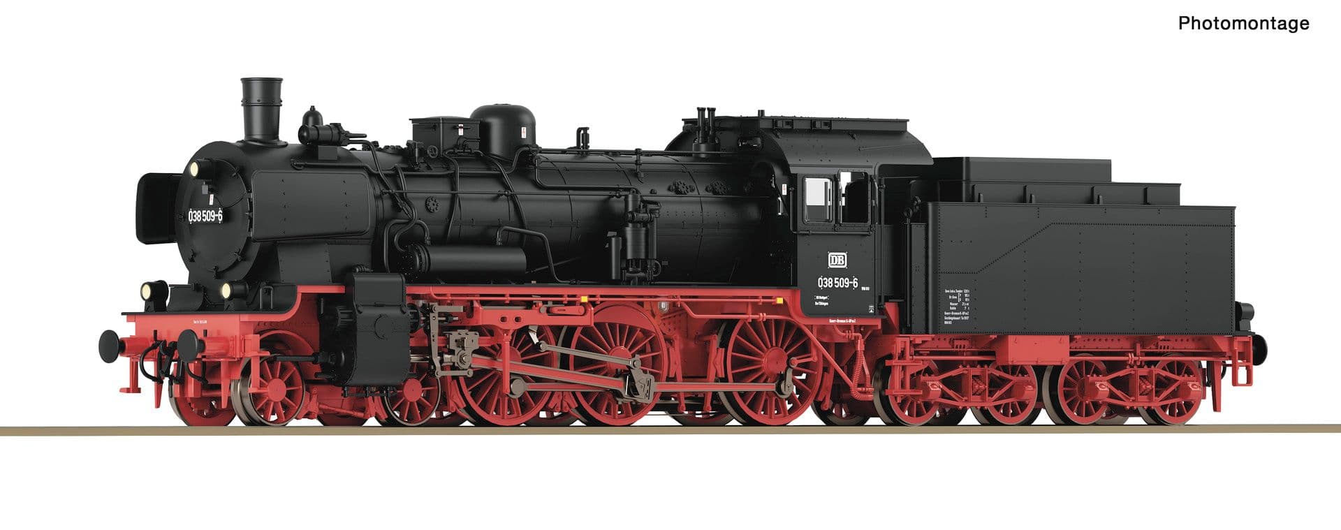 Roco RC71379 1 87 HO Gauge DB BR038 Steam Locomotive IV