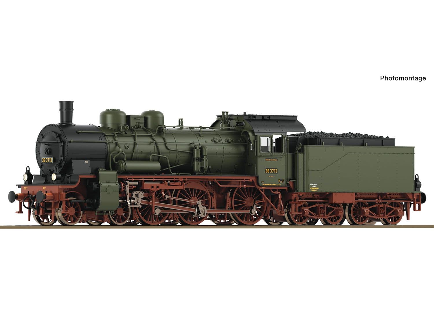 Roco RC71395 1 87 HO Gauge DRG BR38 3713 Steam Locomotive II