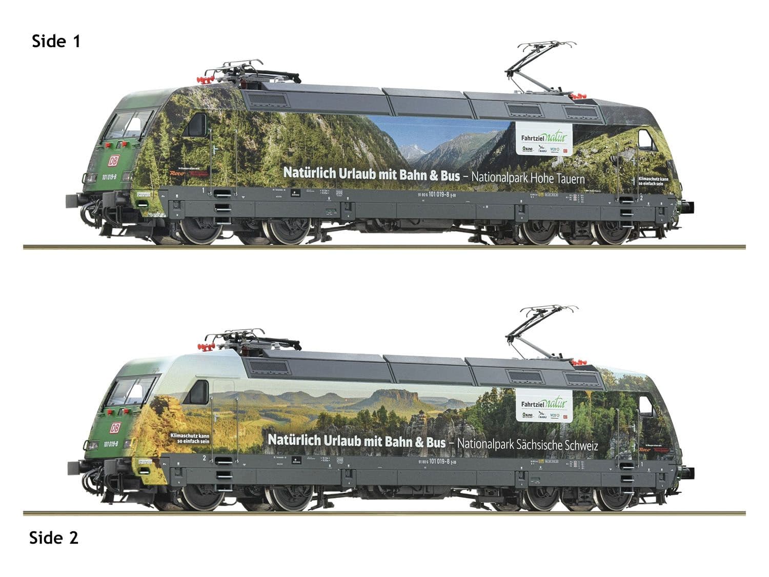 Roco RC7510021 1 87 HO Gauge DBAG BR101 Fahrtziel Natur Electric Loco ...