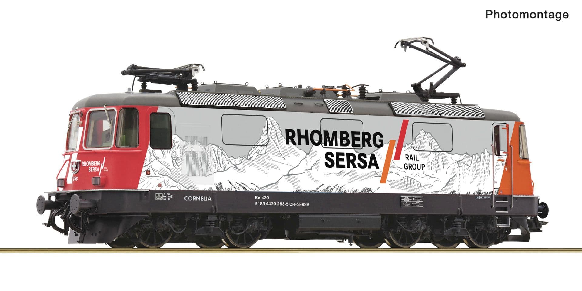 Roco RC7510030 1 87 HO Gauge Sersa Re 420 268-5 Electric Locomotive VI ...