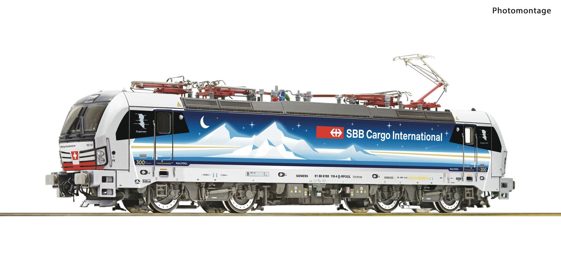 Roco RC7510038 1 87 HO Gauge SBB/Railpool BR193 Electric Locomotive VI ...