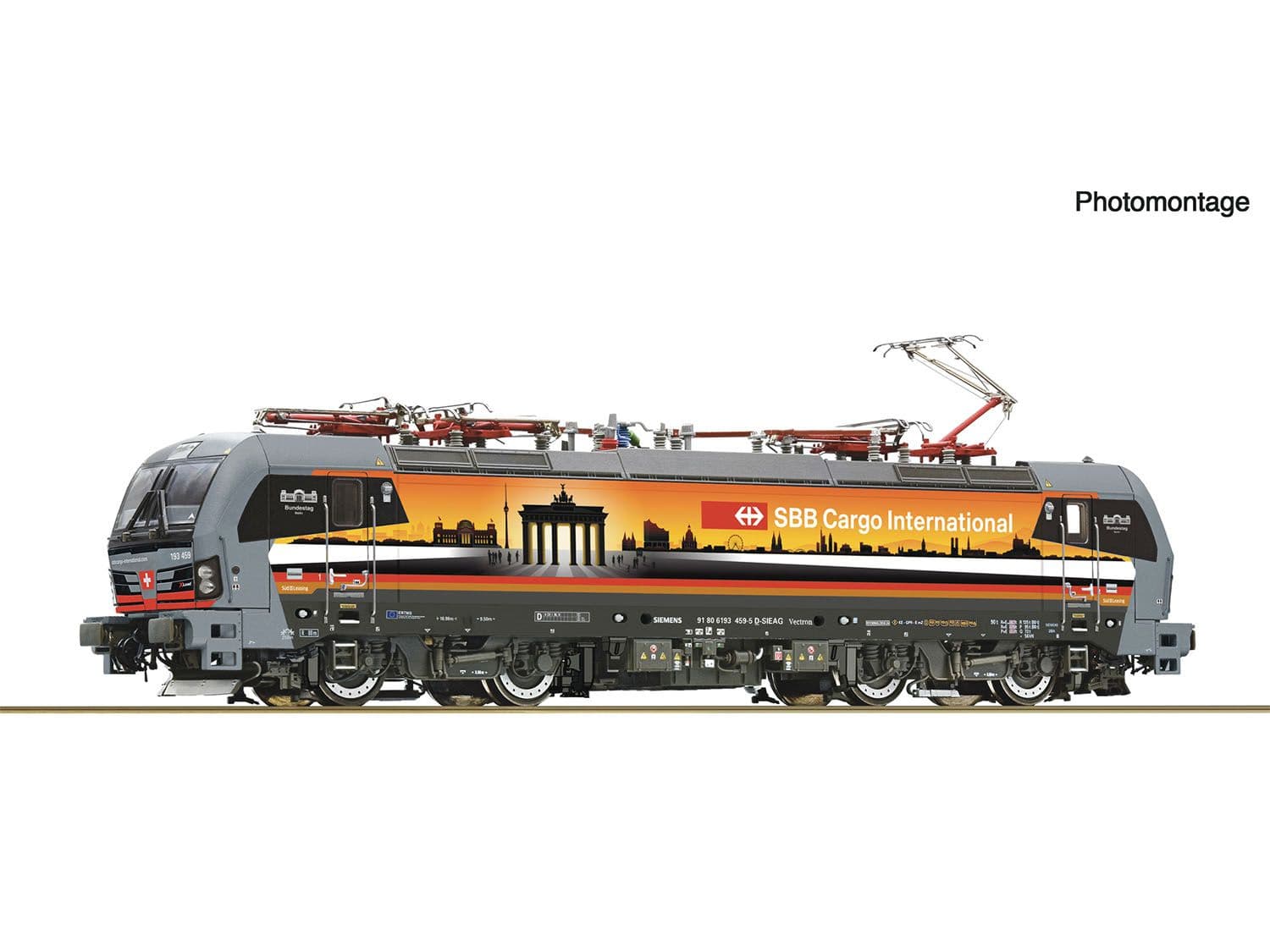 Roco RC7510065 1 87 HO Gauge SBB Cargo BR193 459-5 DE Electric Loco VI ...