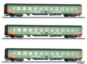 Tillig 01066 TT 120 Gauge Flixtrain Coach Pack 3