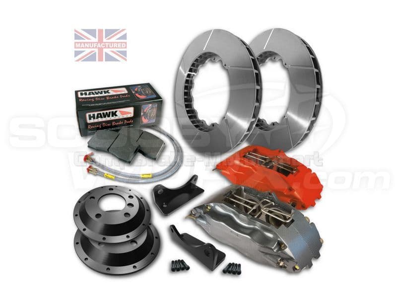 Compbrake Subaru Impreza 18 Front Brake Kit 4 Pot Calipers Pro Race 7 ...