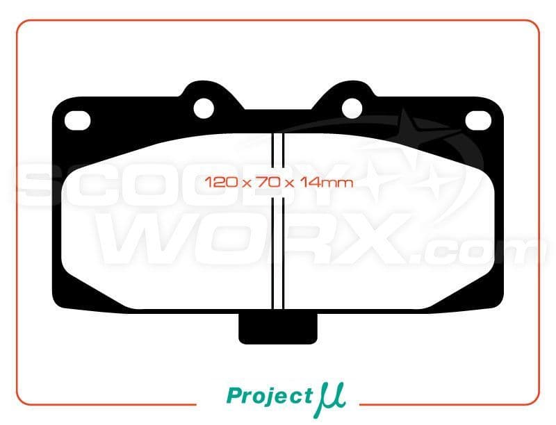 Project Mu Brake Pad Set NS-EP NS400