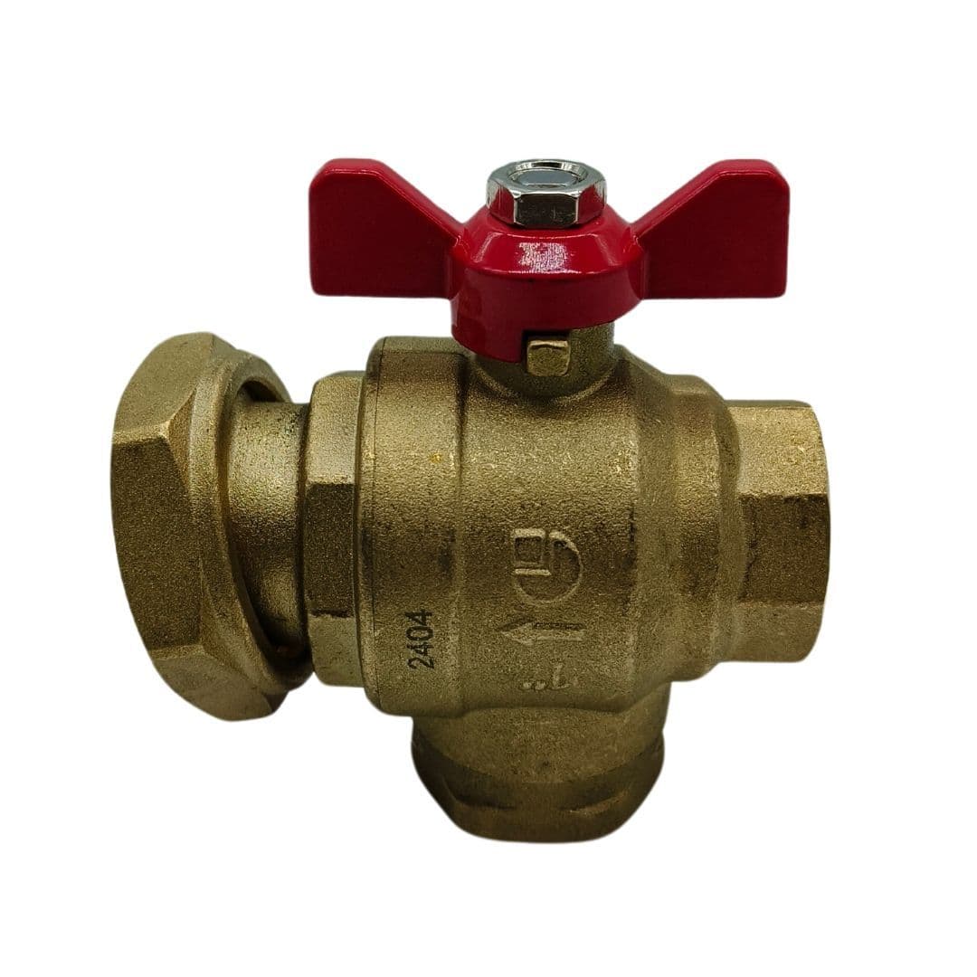 Impel Filter Ball Pump Valve 1 " x 1" fbsp Flange with Nut