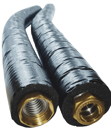 Insulated Heat Pump Flexible Hoses Pair
