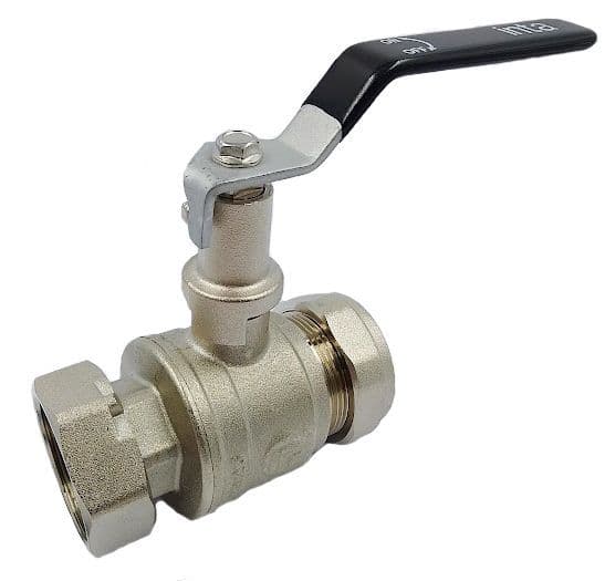 Inta Heat Pump Swivel Extended Lever Ball Valves - F x Compression