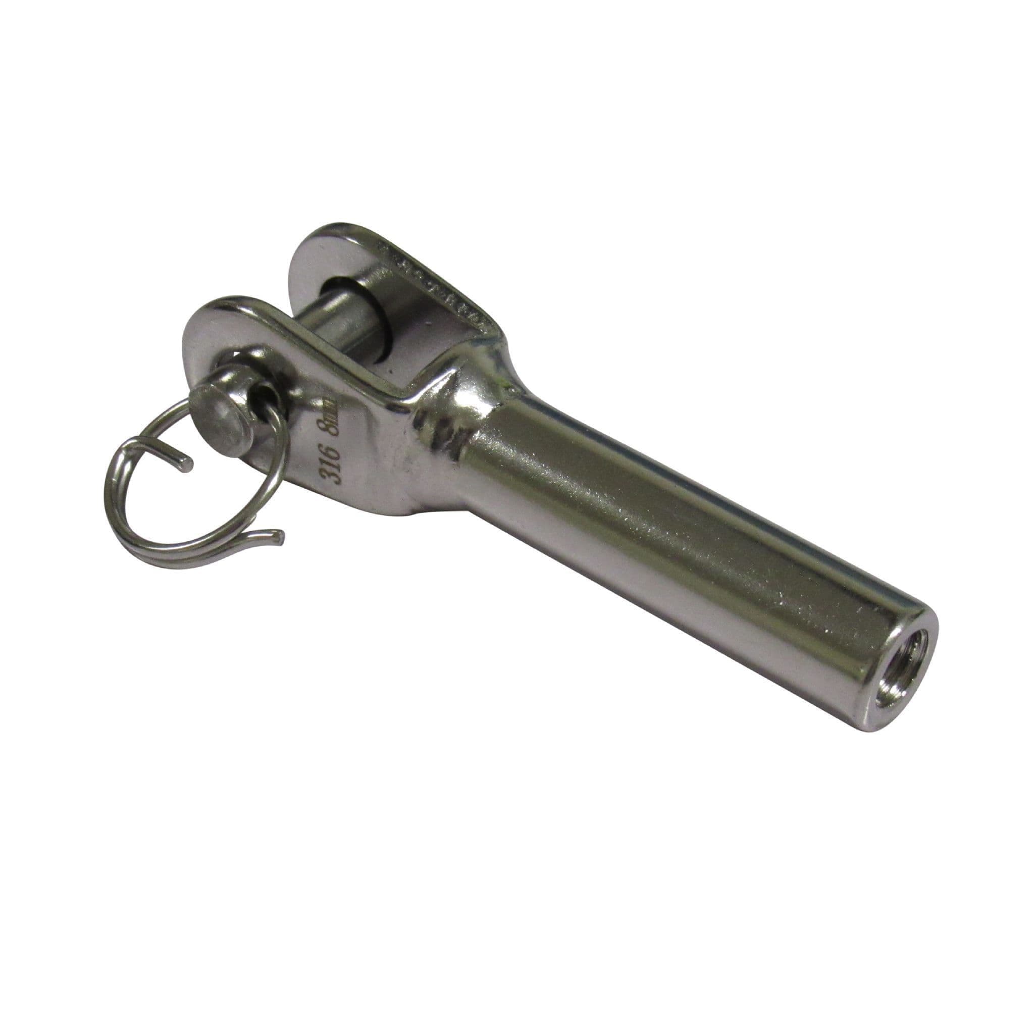 BACK IN STOCK - 8MM Swaged Fork Terminal Stainless Steel