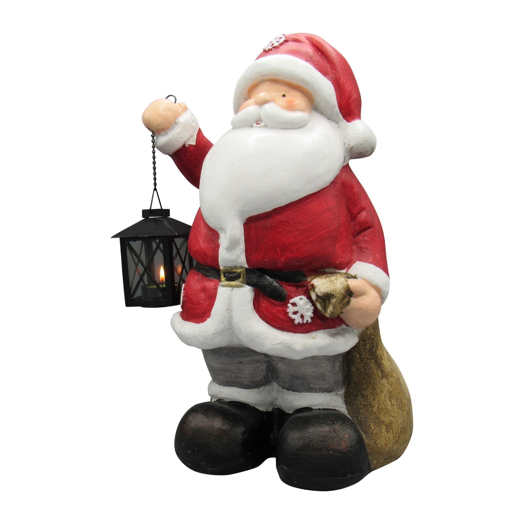 Brighten up your Christmas home with a Santa with tea candle light holder