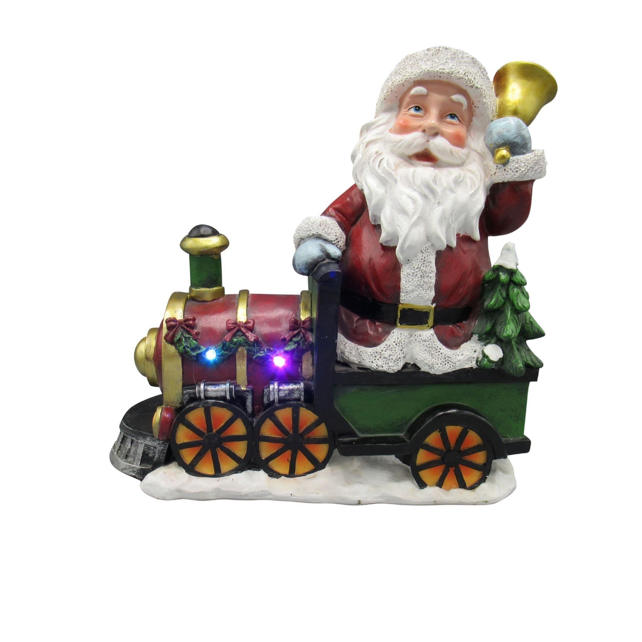 Light up Santa train with Christmas tree