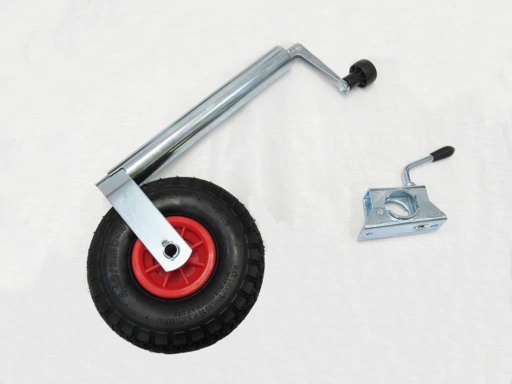 BACK IN STOCK - Pneumatic Caravan Jockey Wheel 48MM with Clamp