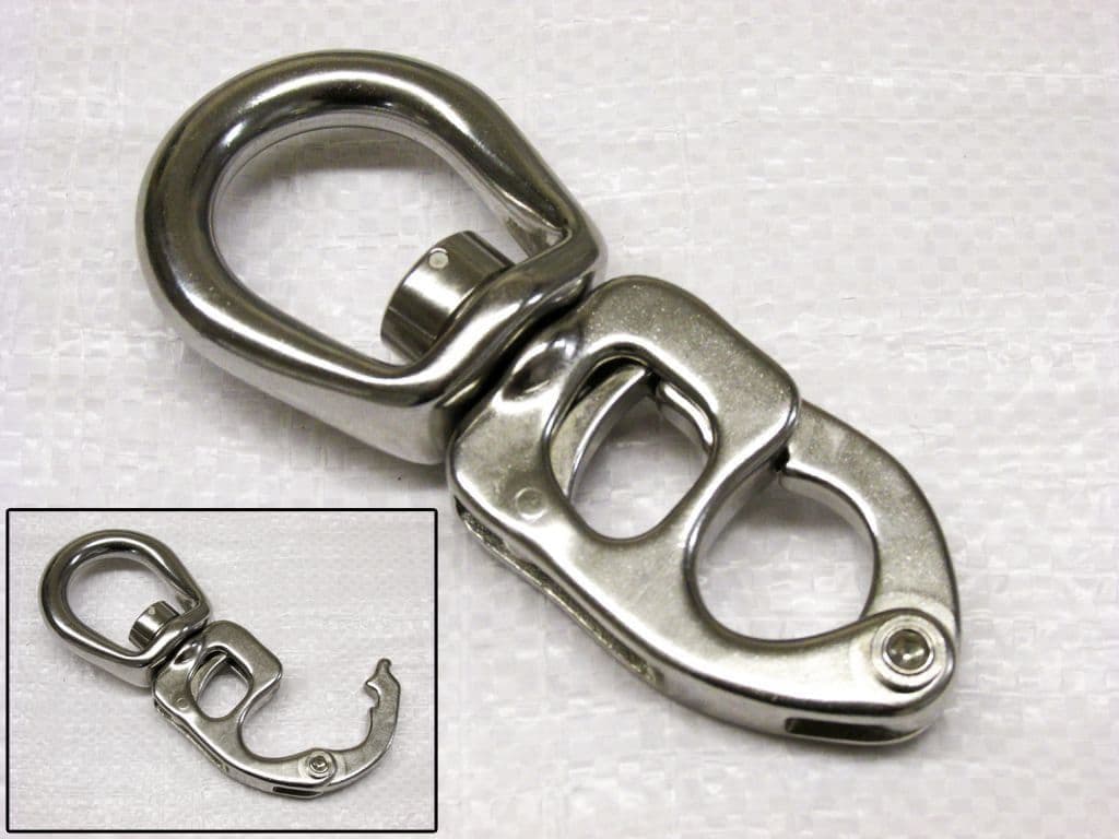 BACK IN STOCK - Stainless Steel Trigger Swivel Snap Shackle
