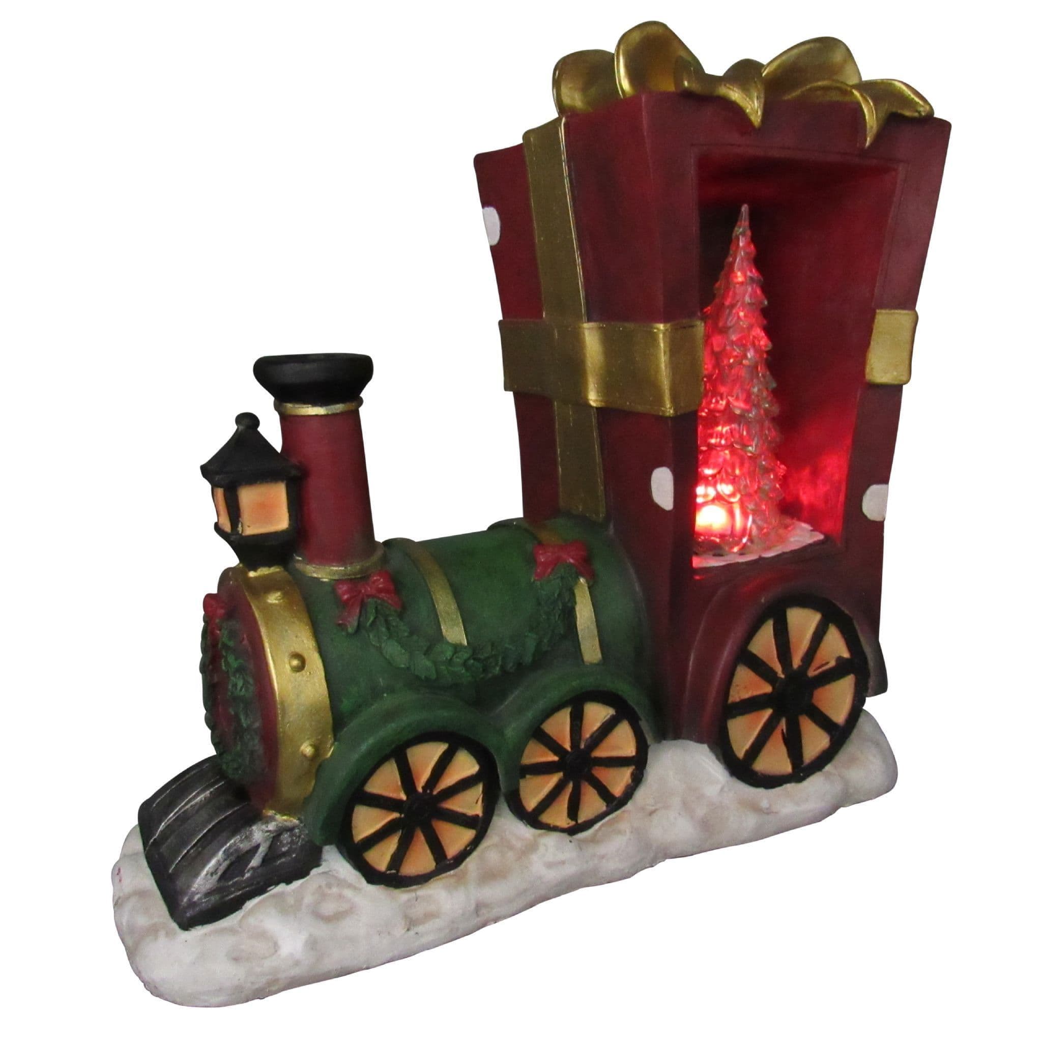 Christmas train light up ornament