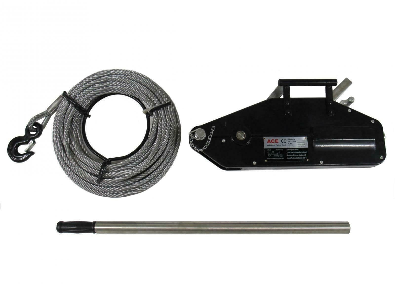 Wire Rope Pulling Hoist Winch 1600KG - Product Code: SFRH16