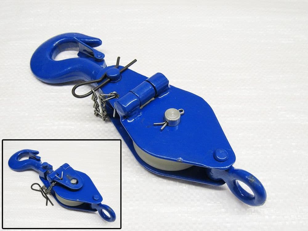 0 25 Ton 63MM London Pattern Snatch Block With Safety Hook & Nylon ...