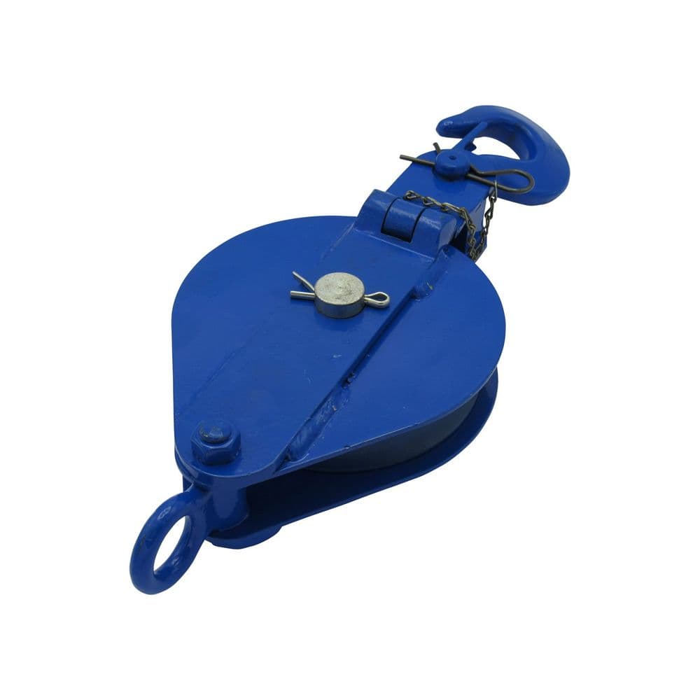 1 Ton 125MM London Pattern Snatch Block With Safety Hook - 10MM Wire ...