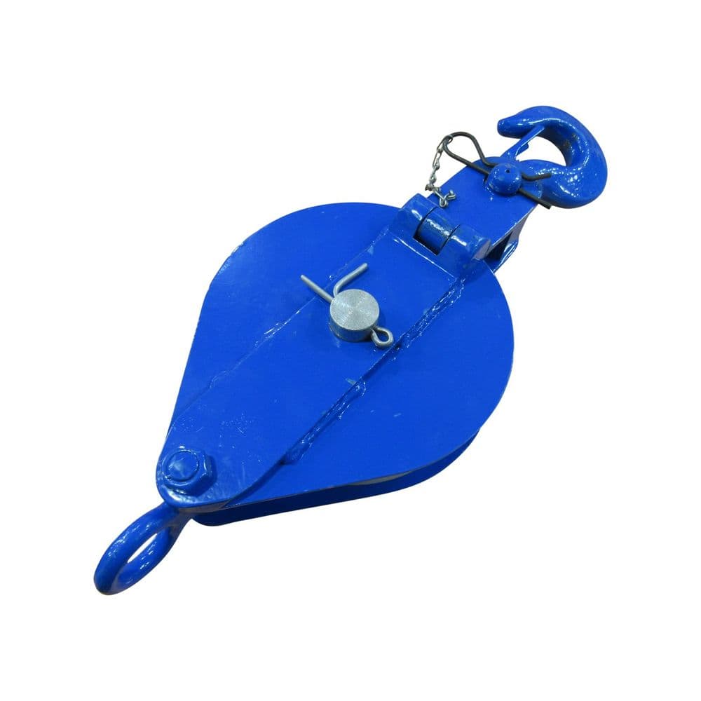 1 Ton 125MM London Pattern Snatch Block With Safety Hook & Nylon Sheave ...