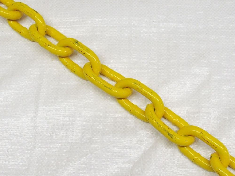 10MM Grade 80 Yellow Painted Mid Link Chain - 13000KG Fishing Trawling ...