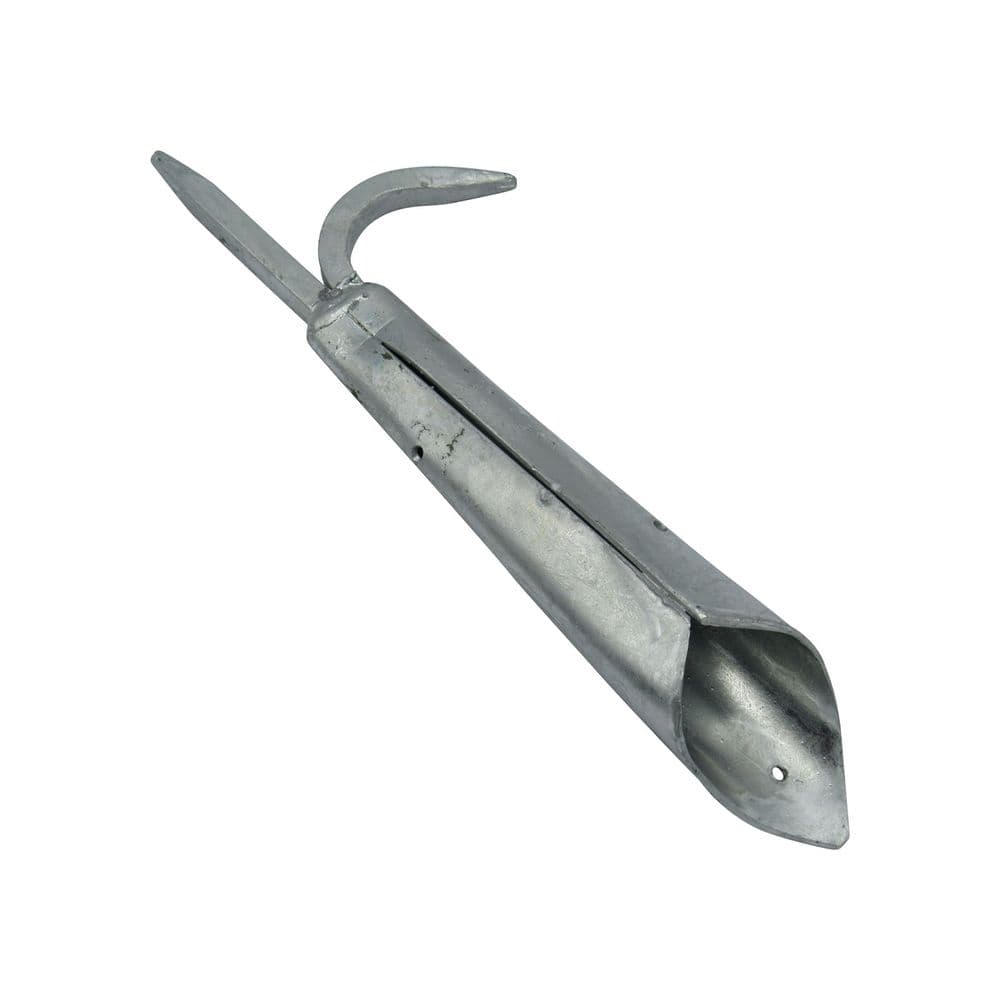 12" 300MM Single Boat Hook Galvanised - Secure Pole