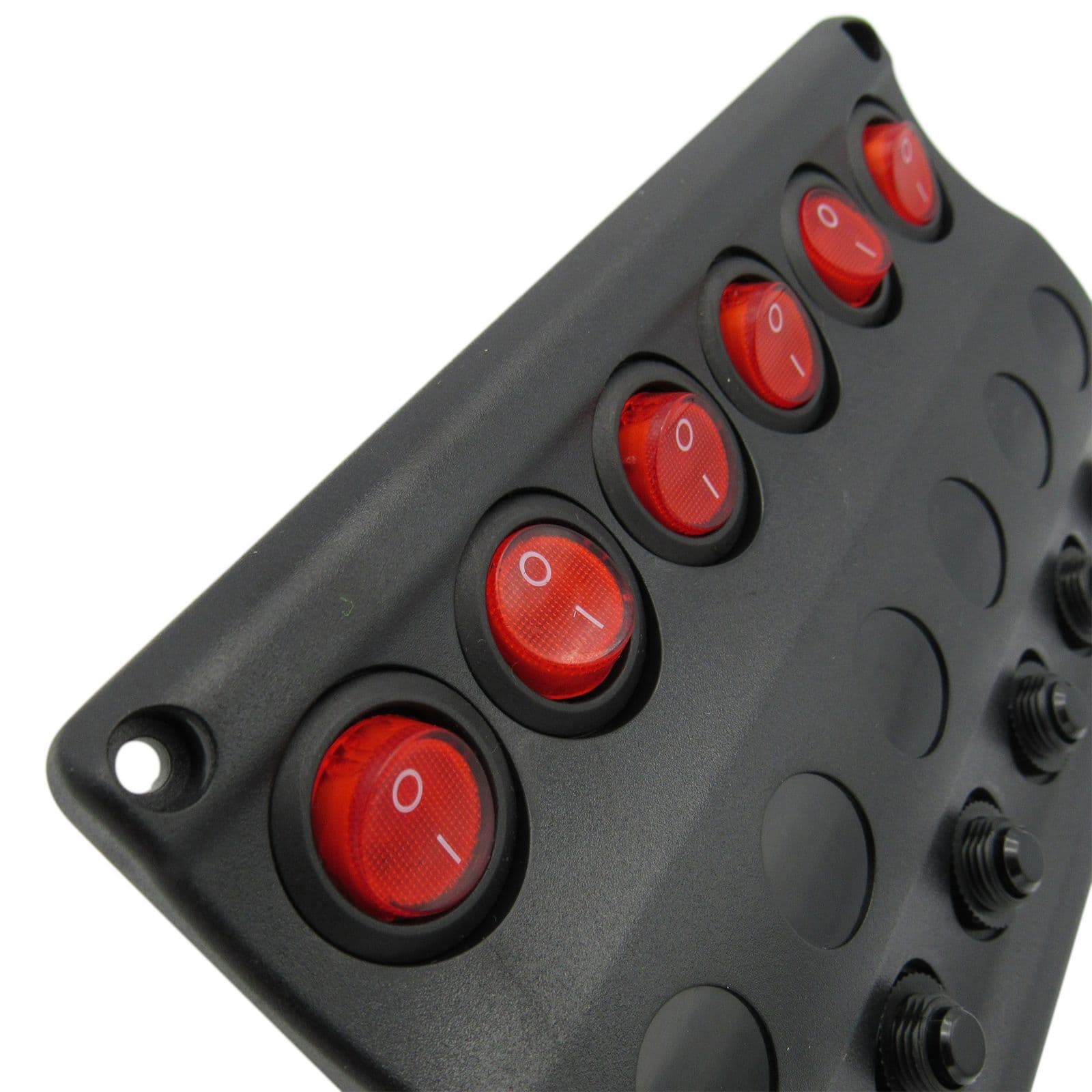 12V 6 Gang Wave Design Switch Panel | SecureFix Direct