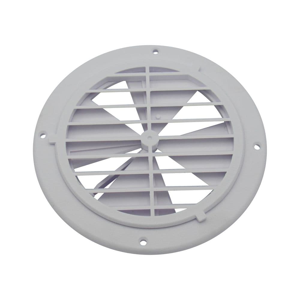 160 X 160MM White Circular Air Vent Cover | SecureFix Direct