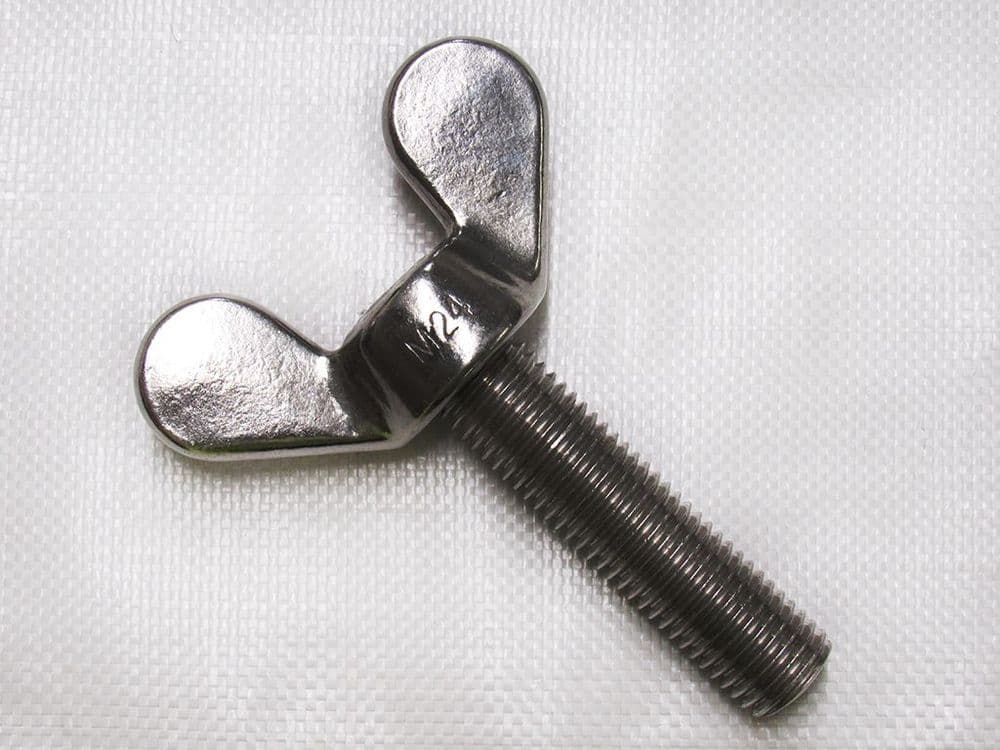 16MM X 60MM Stainless Steel Butterfly Wing Shaped Bolt - Screw Carbon ...