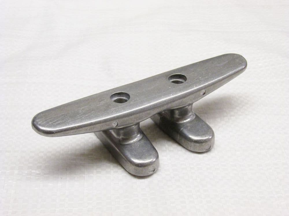 2 Hole Open Base Cleat 145MM Aluminium Anodised Deck Boat Secure Tie ...