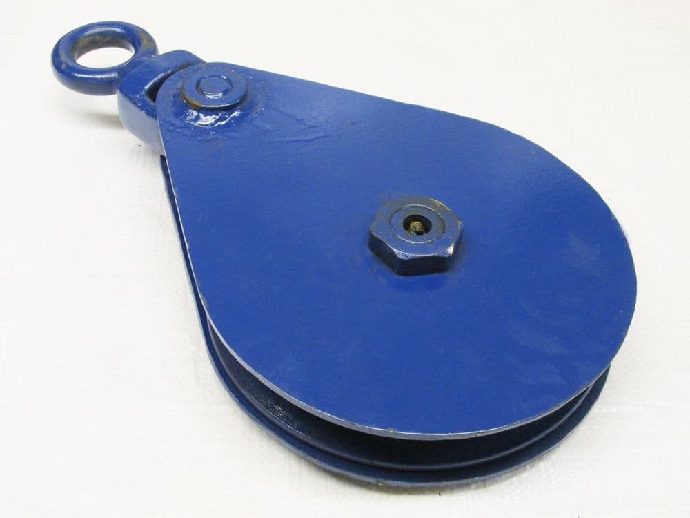 2 3 Ton 10" Tong Block With Swivel Round Eye - 19MM Wire Rope Safety ...