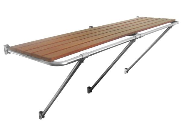 200CM x 55CM Wooden Teak Swimming Platform With Adjustable Spacers ...