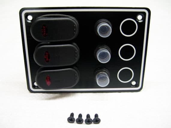 Waterproof 3 Gang Marine Switch Panel | Securefix Direct
