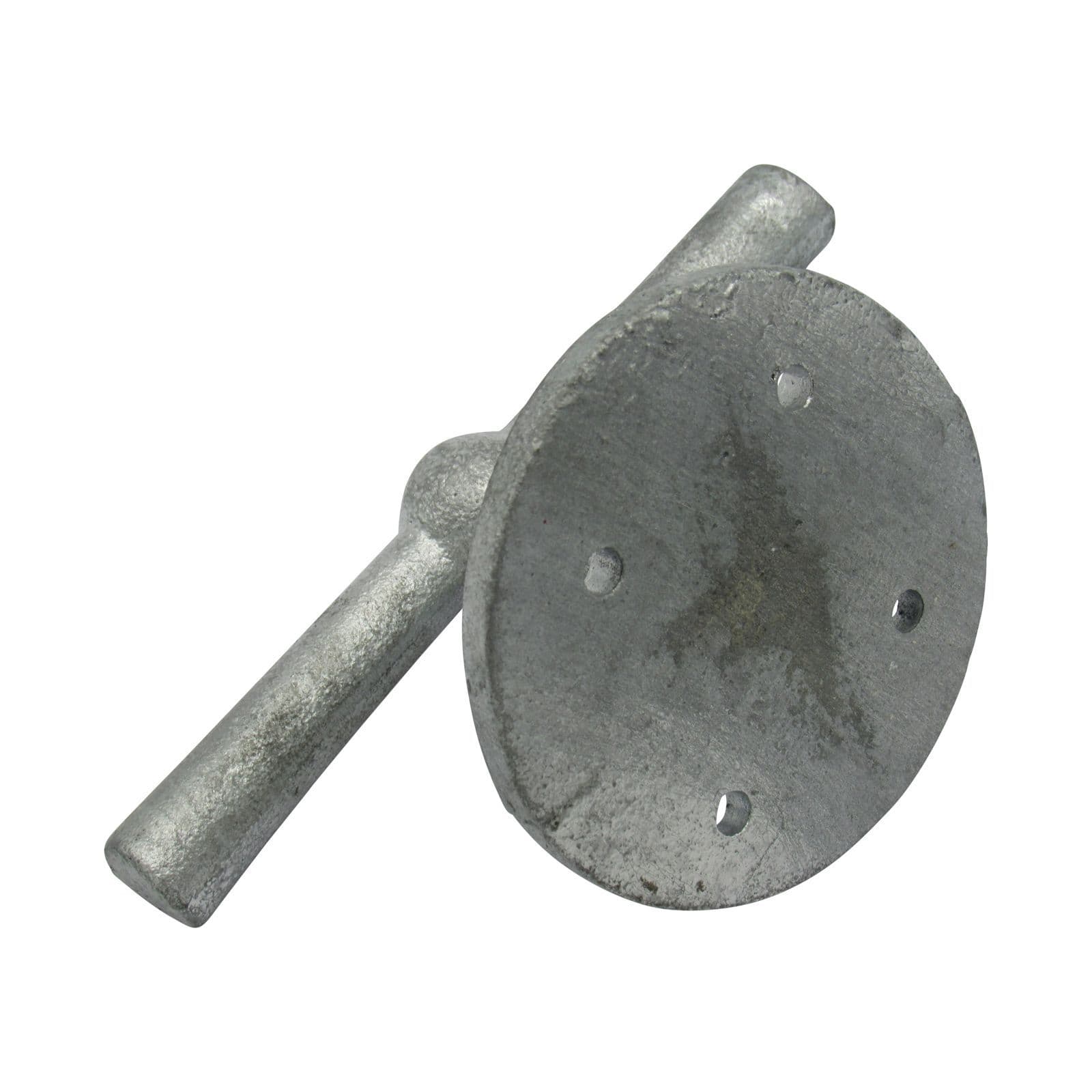 4 Galvanised Round Base Bollard Cleat - Mooring Rope Galv Deck Marine