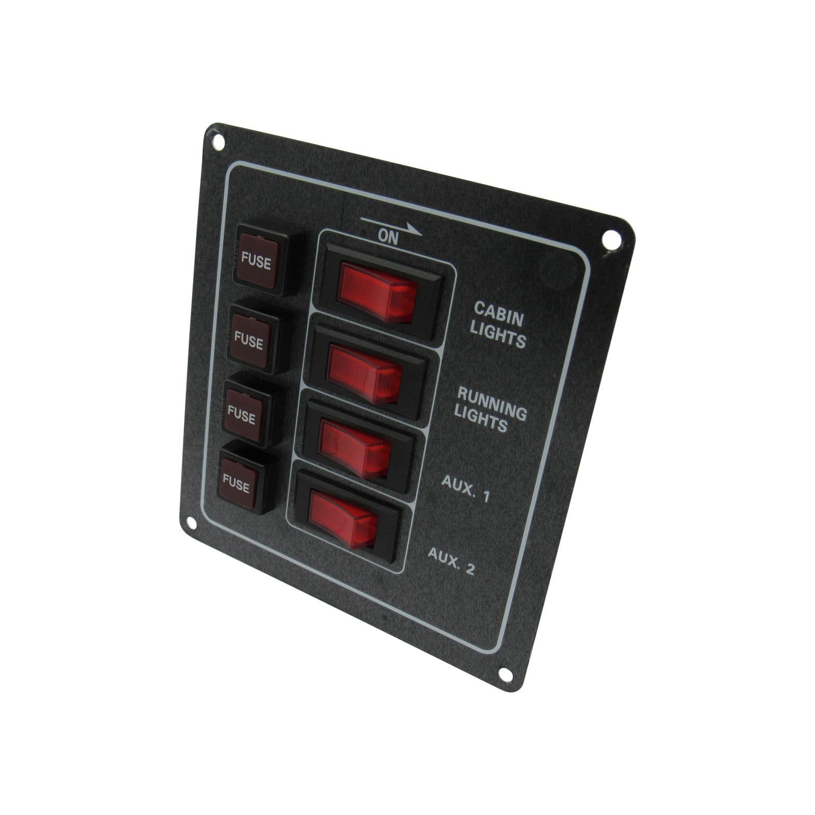 12V 4 Gang Switch Panel 12V | Securefix Direct