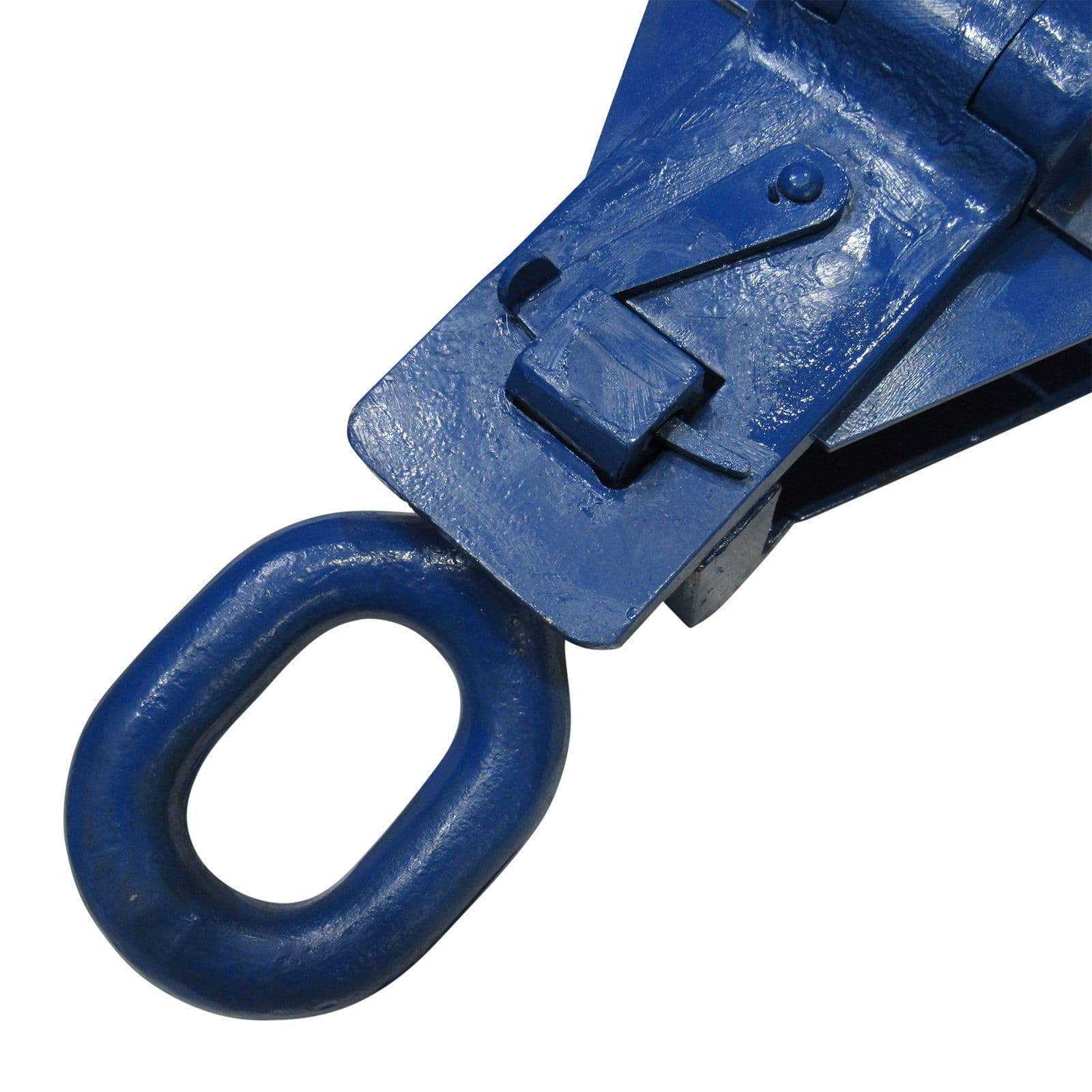 4 Ton 200MM Snatch Block With Swivel Eye Blue Painted - 22MM Wire Rope ...