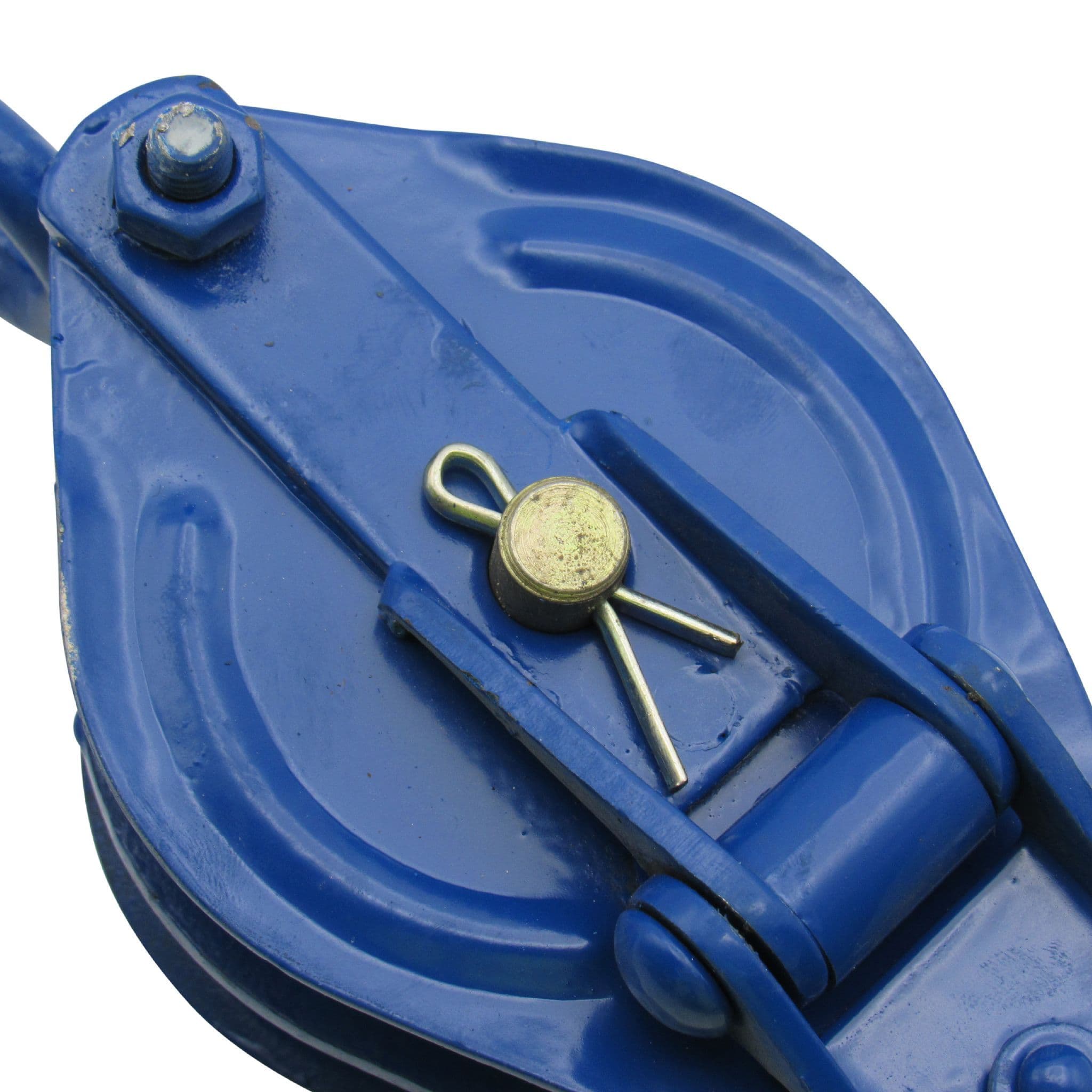 5 Ton 250MM Double Sheave Snatch Block With Swivel Eye Blue Painted ...