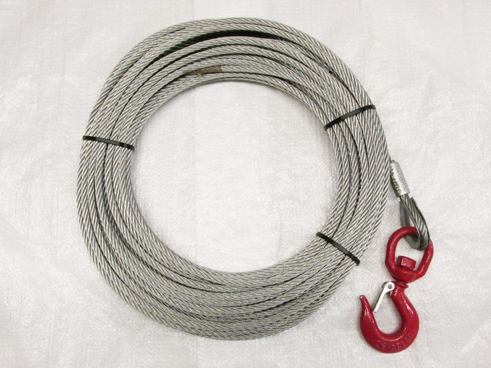 500KG 7MM 25M Lifting Hand Winch Cable Galvanised - 7x19 0 5 Ton Safety ...
