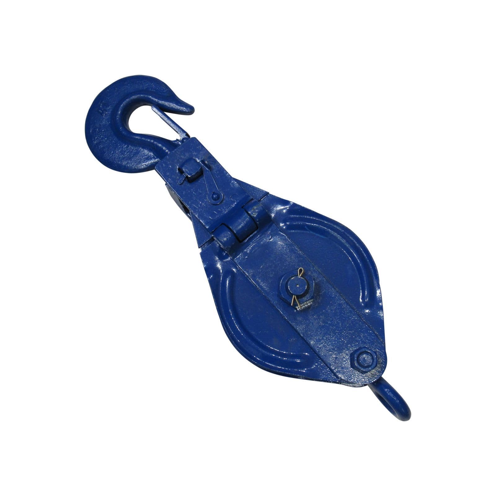 6 Ton 300MM Snatch Block With Safety Hook Blue Painted - 25MM Wire Rope ...