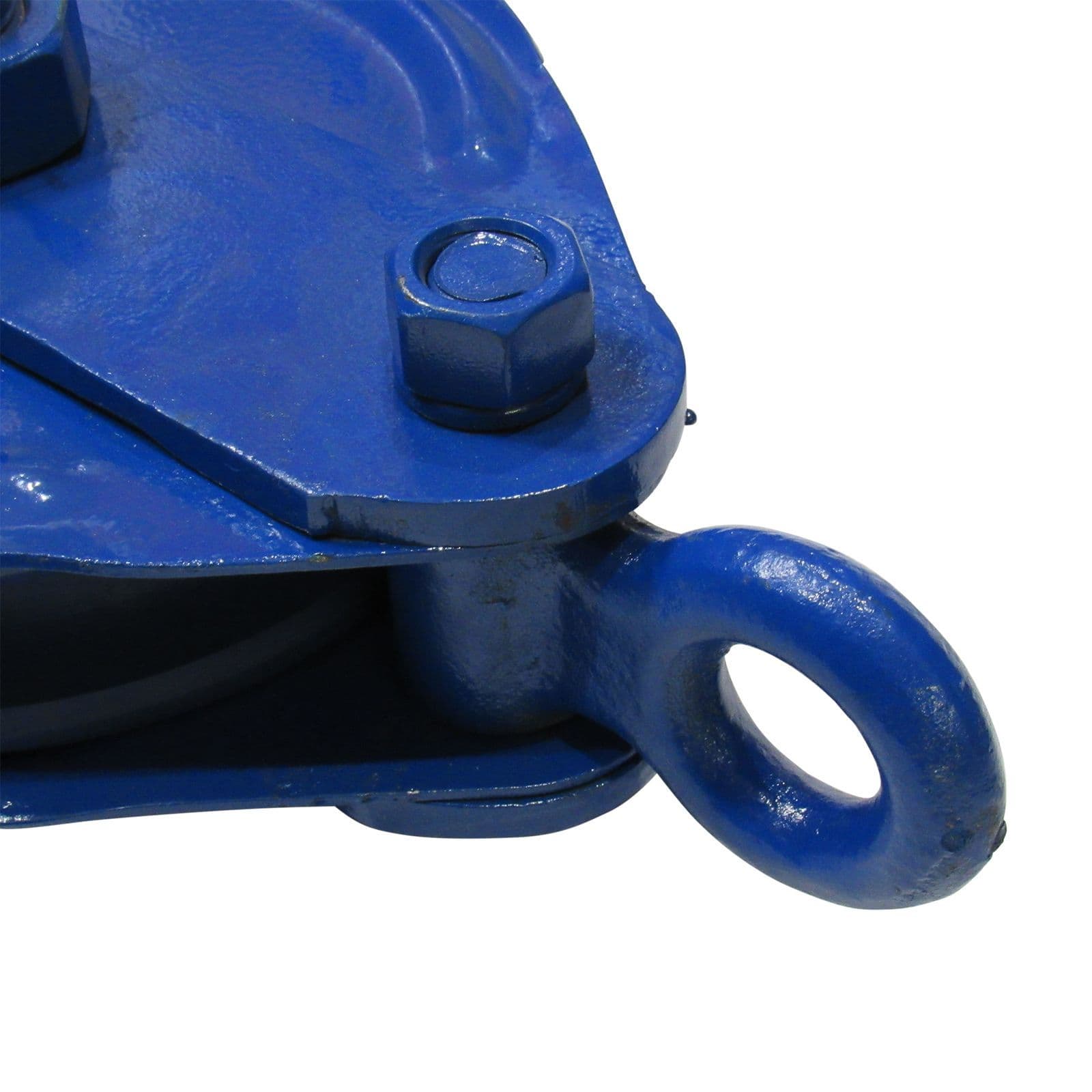 6 Ton 300MM Snatch Block With Safety Hook Blue Painted - 25MM Wire Rope ...