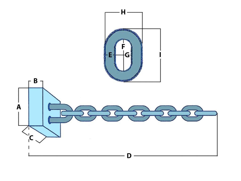 9/16" x 15 Link Marshall Chain Heavy Head 616 - Farming Agricultural ...