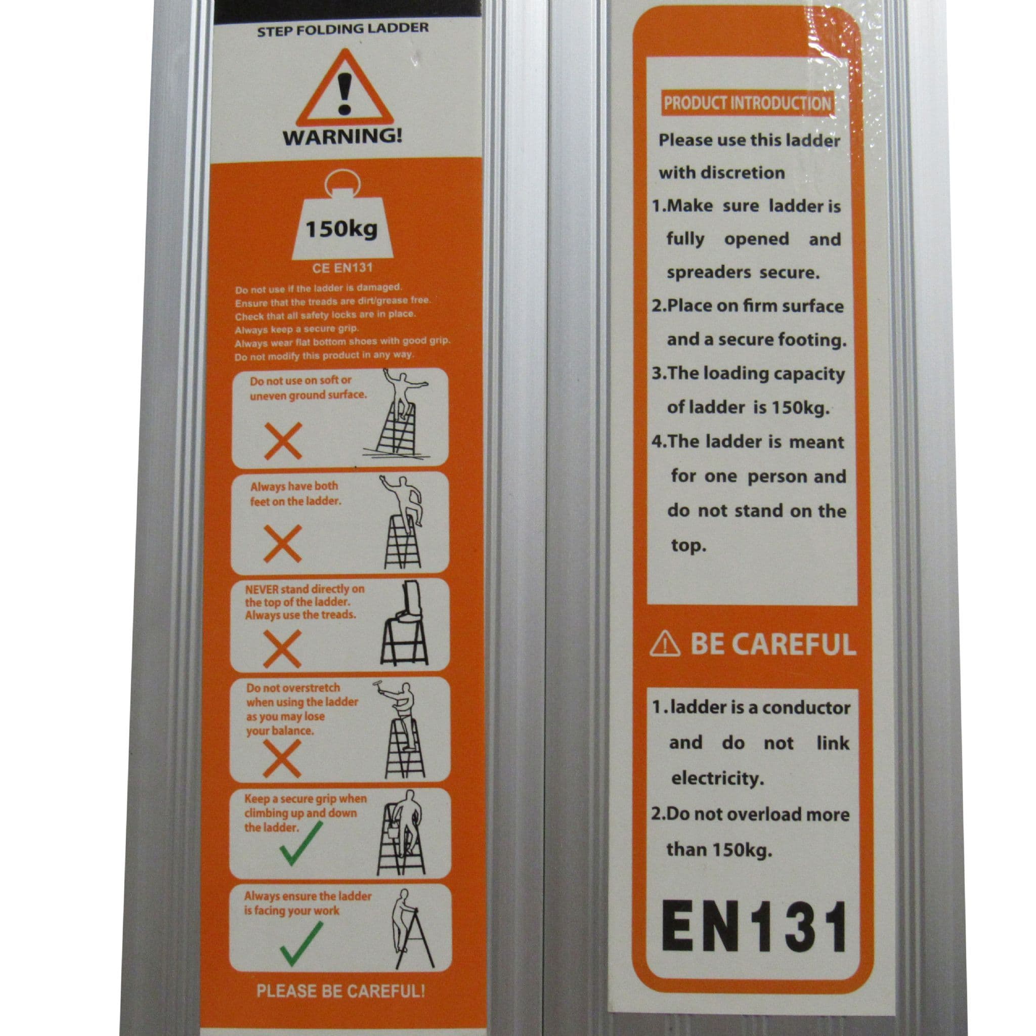 EN131 Approved 5 Step Folding Step Ladder | SecureFIx Direct